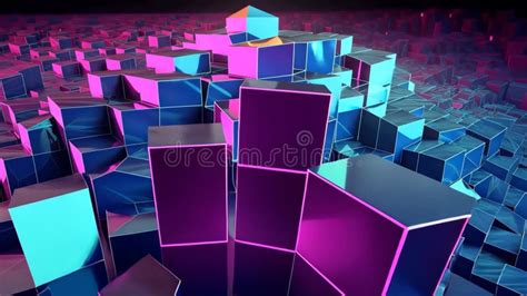 futuristic 3d geometric shape background virtual environment filled
