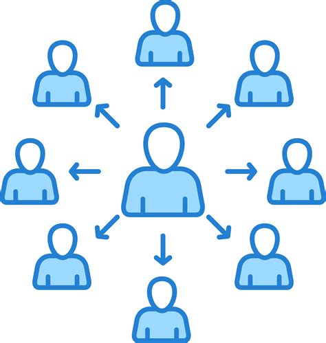 User Connection Or Networking Icon In Blue Color 24958187 Vector Art