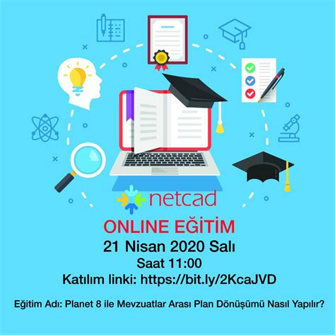 Netcad Yazilim Egitim ücretsiz Onlineegitim Cbs Gis Akıllışehir… Netcad