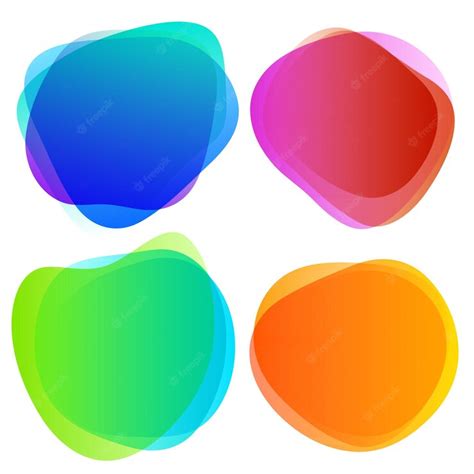 Premium Vector Circular Label Sticker Design Elements Circle Colors