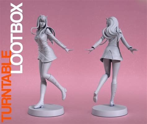 Zero Two Stl 3d Print File Anime Stl Figure For Resin And Fdm Darling