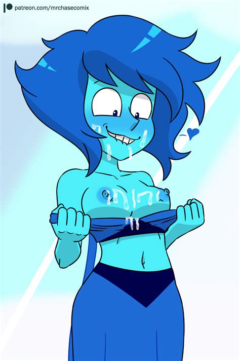 Rule 34 1girls Biting Lip Blue Eyes Blue Hair Blue Nipples Blue Skin Blush Breasts Cartoon