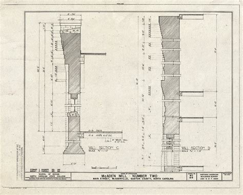 Historic Pictoric Blueprint Habs Nc36 Mcad1b Sheet 6 Of 7 Mca