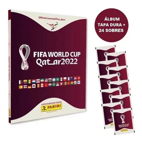 Álbum Tapa Dura Fifa World Cup Qatar 2022 24 Sobres Cuotas Sin Interés