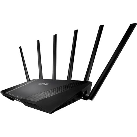 Best Buy ASUS Wireless AC Tri Band Wi Fi Router Black RTAC