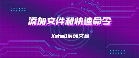 Xshell怎么添加文件 Xshell怎么添加快速命令 Xshell中文网