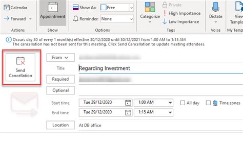 How To Cancel A Meeting In Outlook Single And Recurring