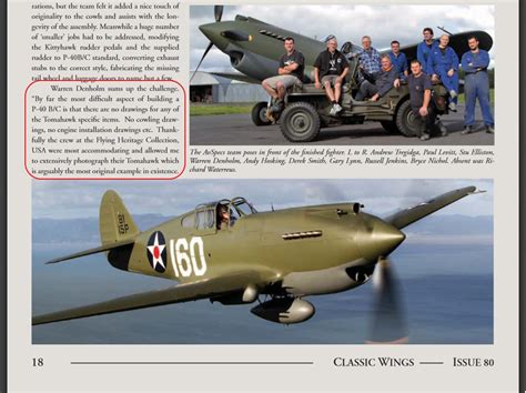 P 40b Based On The Original Curtiss Blueprints Work In Progress