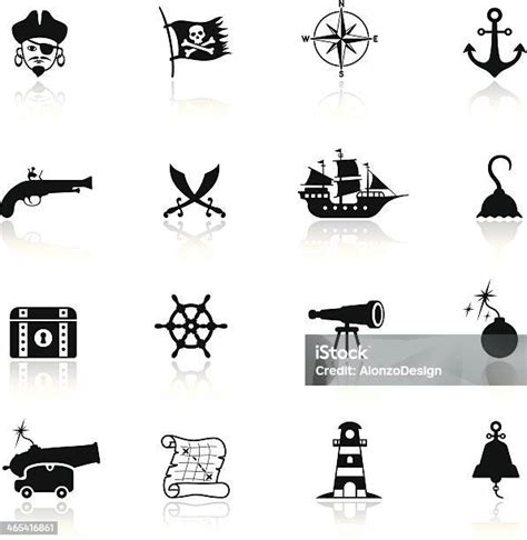 Ensemble Dicônes De Pirate Vecteurs Libres De Droits Et Plus Dimages