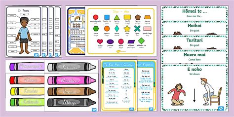 Basic Te Reo Māori Vocabulary Pack New Zealand Teaching