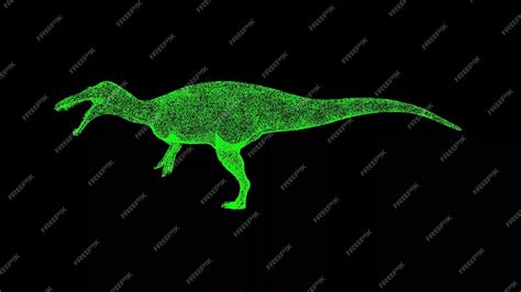 Premium Photo 3d Dinosaur On Black Background Prehistoric Dinosaurs