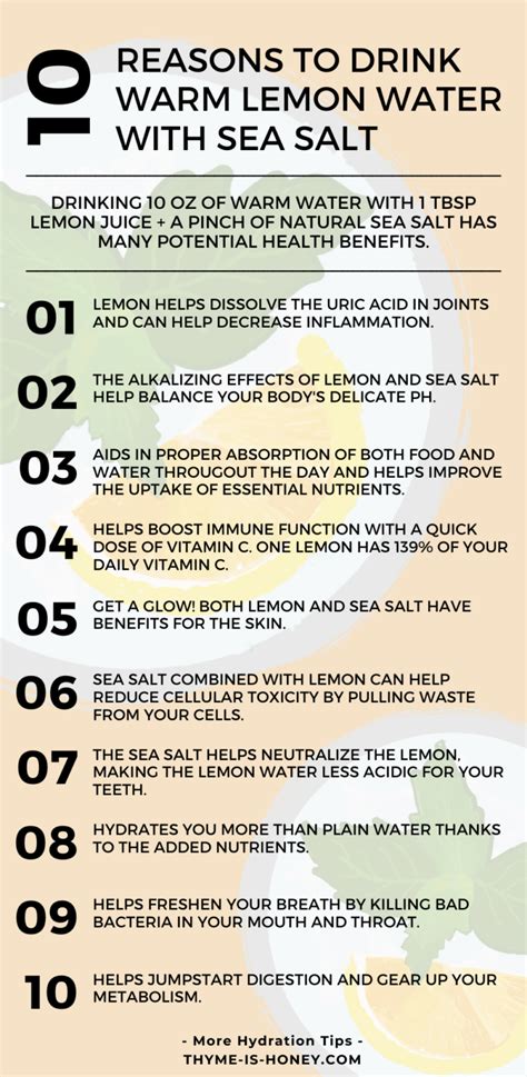 10 Reason To Drink Warm Lemon Water With Sea Salt Artofit