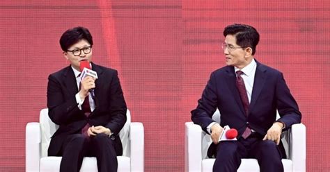 포토 한동훈 김문수 후보를 존경한다