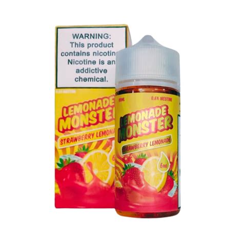 Líquido Jam Monster Lemonade Monster Strawberry Lemonade Cia Do Vapor