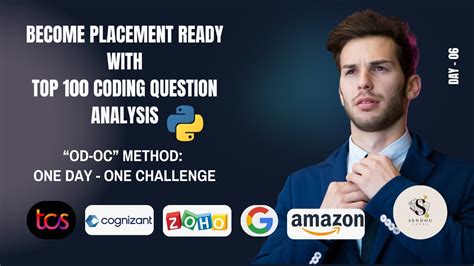 day 6 become placement ready top 100 coding questions od oc method sendou