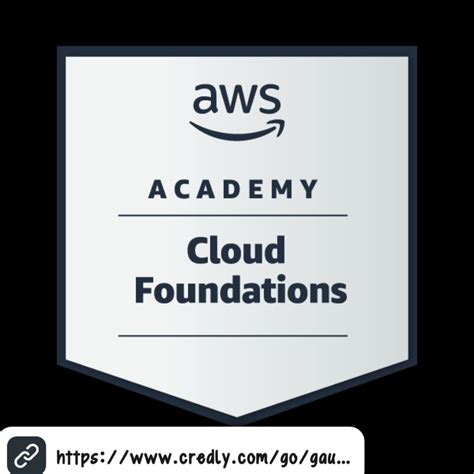 Aws Cloudfoundations Aicteinternship Eduskills Credly Anitha Bosani