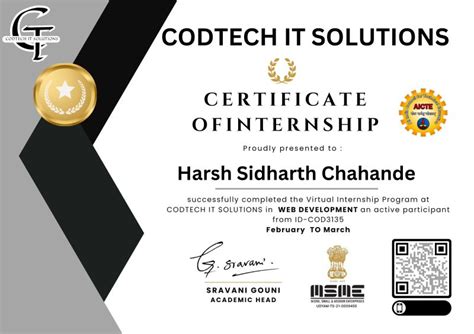 Harsh Chahande On Linkedin Completioncertificate Webdevelopment