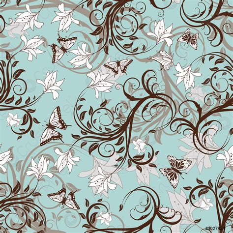 Patrón Floral Sin Costuras Vector De Stock 3027424 Crushpixel