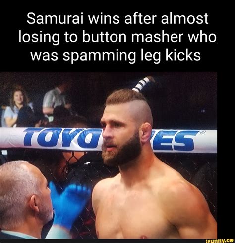 Samurai Wins After Almost Losing To Button Masher Who Was Spamming Leg