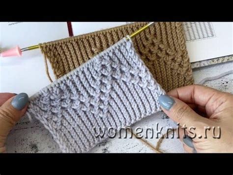 Интересный узор спицами из книги Хитоми Шида Видео Интересный