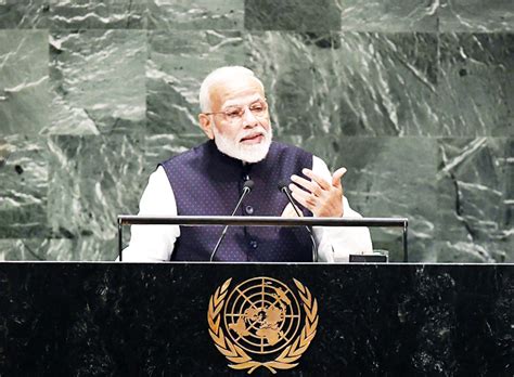 Prime Minister Narendra Modi Addressing The United Nations General Assembly UNGA In New York