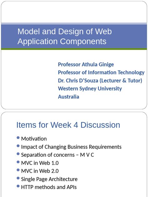 Design Web Application Component And Apis Pdf Modelviewcontroller