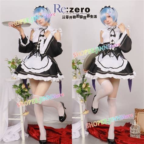 JINN IN STOCK RAM REM Cosplay RE LIFE IN A DIFFERENT WORLD FROM ZERO Cosplay Costume Cute
