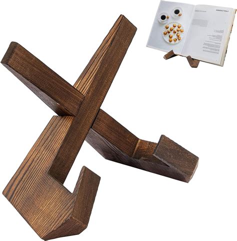 Yunkwong Cross Design Cookbook Stand Beautiful Wood
