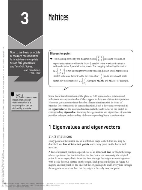 davidbedford 2018 31eigenvaluesandeigen meifurthermathsextrap pdf