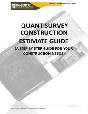 Comprehensive Construction Cost Estimate Guide Course Hero