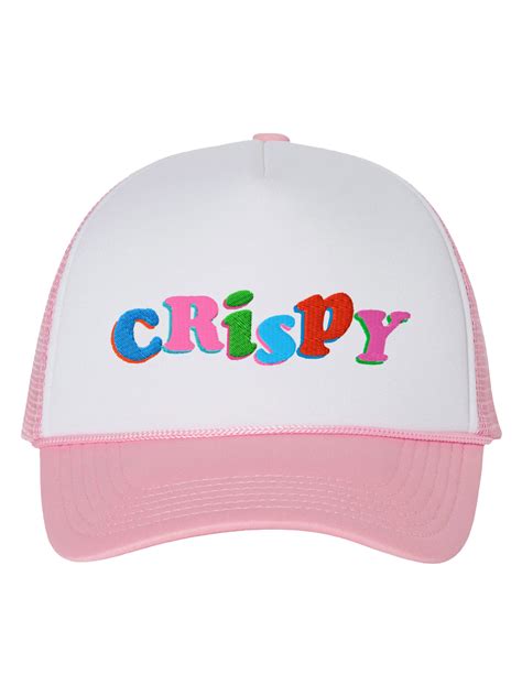 Two Tone Hat White Pink Crispy Concords