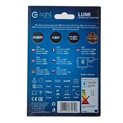 Lampa z diodami do szyn magnetycznych łamana W K DDCX GDZD TYP A Grupa A LEDisON pl