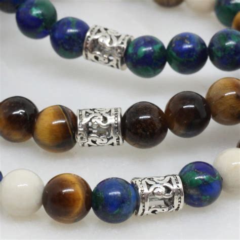 Armband Tube Azurit Marleys Beads Steffiliebtde