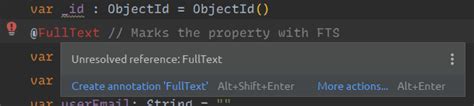fulltext does not resolve · issue 1442 · realm realm kotlin · github