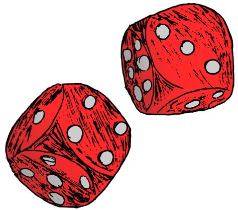 Two Red Dice Openclipart