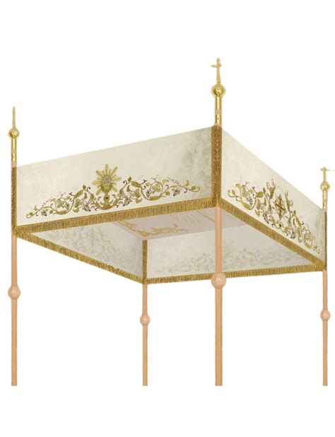 Eucharistic Procession Canopy Ornate With Gold Fringe Sewofworld Poland