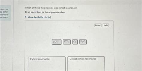 Solved Ewis Dot Es Differ Structure Uctures Which Of These Chegg