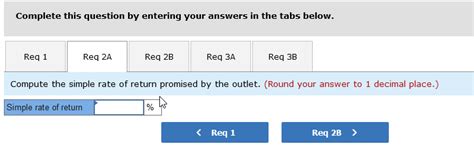 solved problem 12 19 algo simple rate of return payback