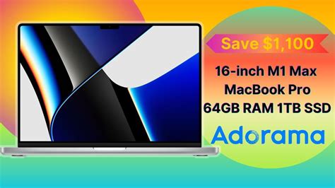 Save 1100 On A 16 Inch M1 Max Macbook Pro With 64gb Ram