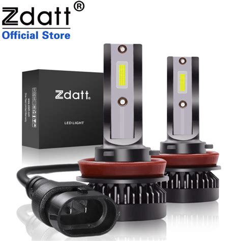 Zdatt Canbus รถไฟหน้าหลอดไฟ Led H4 H7 H1 H8 H9 H11 Hb3 Hb4 9005 Led 12