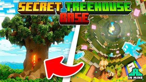 Secret Treehouse Base By In Mine Minecraft Marketplace Map Minecraft Bedrock Marketplace