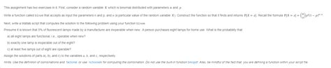 Solved This Assignment Has Two Exercises In It First Chegg