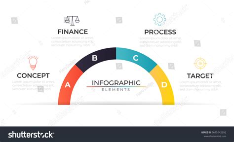 Circle Infographic Design Template Icons Stock Vector Royalty Free Shutterstock