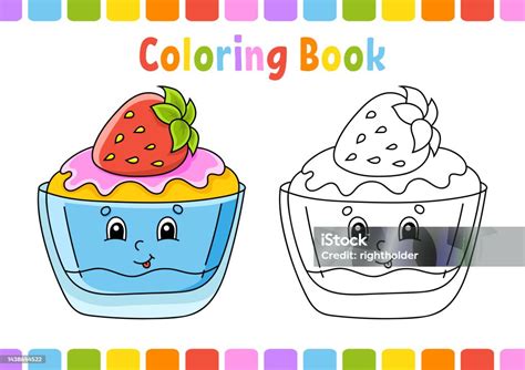 Vetores De Livro De Colorir Para Crianças Tema De Aniversário