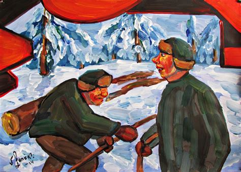 Schnee Malerei Schnee Von Valeri Lanski Waldt Kunstnet