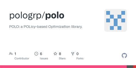 GitHub Pologrp Polo POLO A POLicy Based Optimization Library
