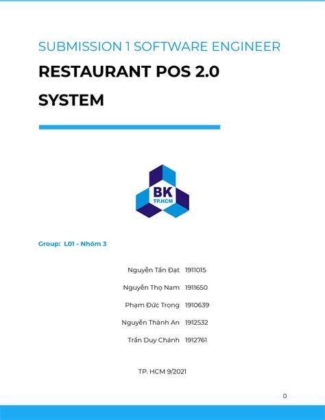 Se211 L01 nhóm 3 project 01 SUBMISSION 1 SOFTWARE ENGINEER RESTAURANT