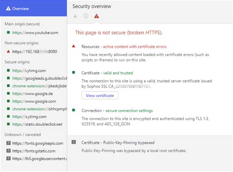 Not Secure Displayed In Browser Feedback And Issues Sfos V18