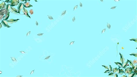 Frame Leaf Business Solid Color Synthesis Creative Simple Powerpoint Background For Free