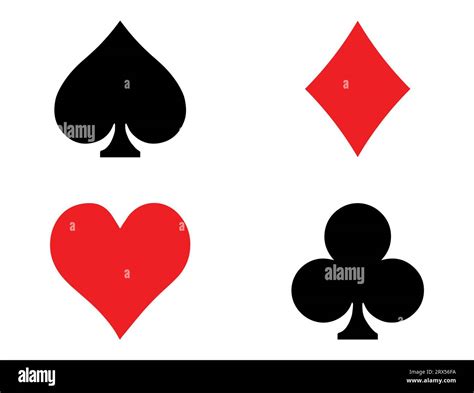 Play Card Suits Vector Art White Background Stock Vector Image And Art